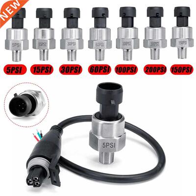 5V 1/8NPT Oil Fuel Air Pressure Transducer Transmitter Senso