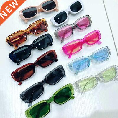 Small Rectangle Sunglasses Women Oval Vintage Brand Designer
