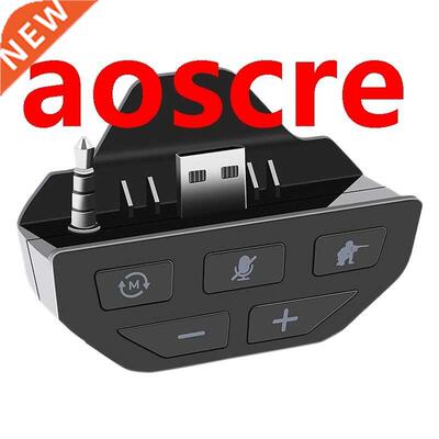 Stereo Headset Adapter for One Controller Audio Mic Headpho