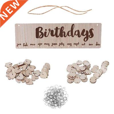 Wooden Family Friend Birthday Reminder Calendar Board Sign