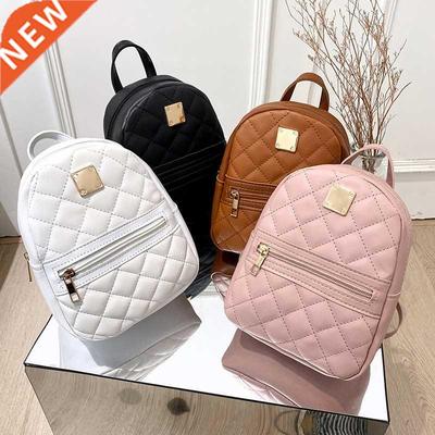 PU Leather Shoulder Mini Small Backpack Multi-Function Ladie