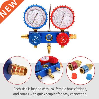 Way AC/HVAC Refrigeration Air Conditioning Manifold Gauge