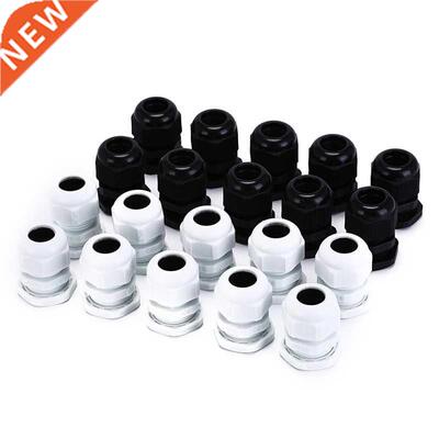 10Pcs Cables PG16 10-14mm Glands Connectors Cables White and