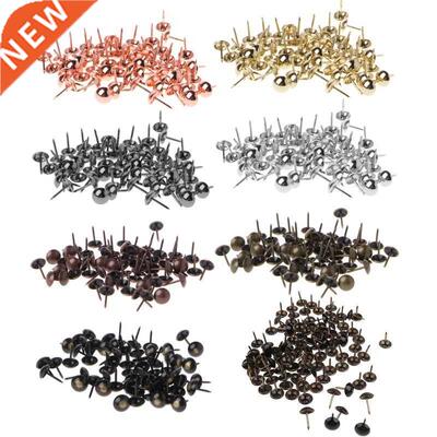 100pcs Antique Brass Upholstery Nails Furniture Tacks