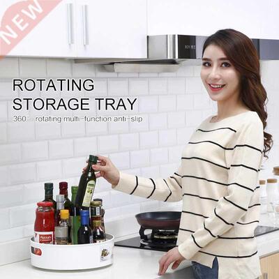 New Serving Tray Platter Rotating Storage Tray Cosmetic Food