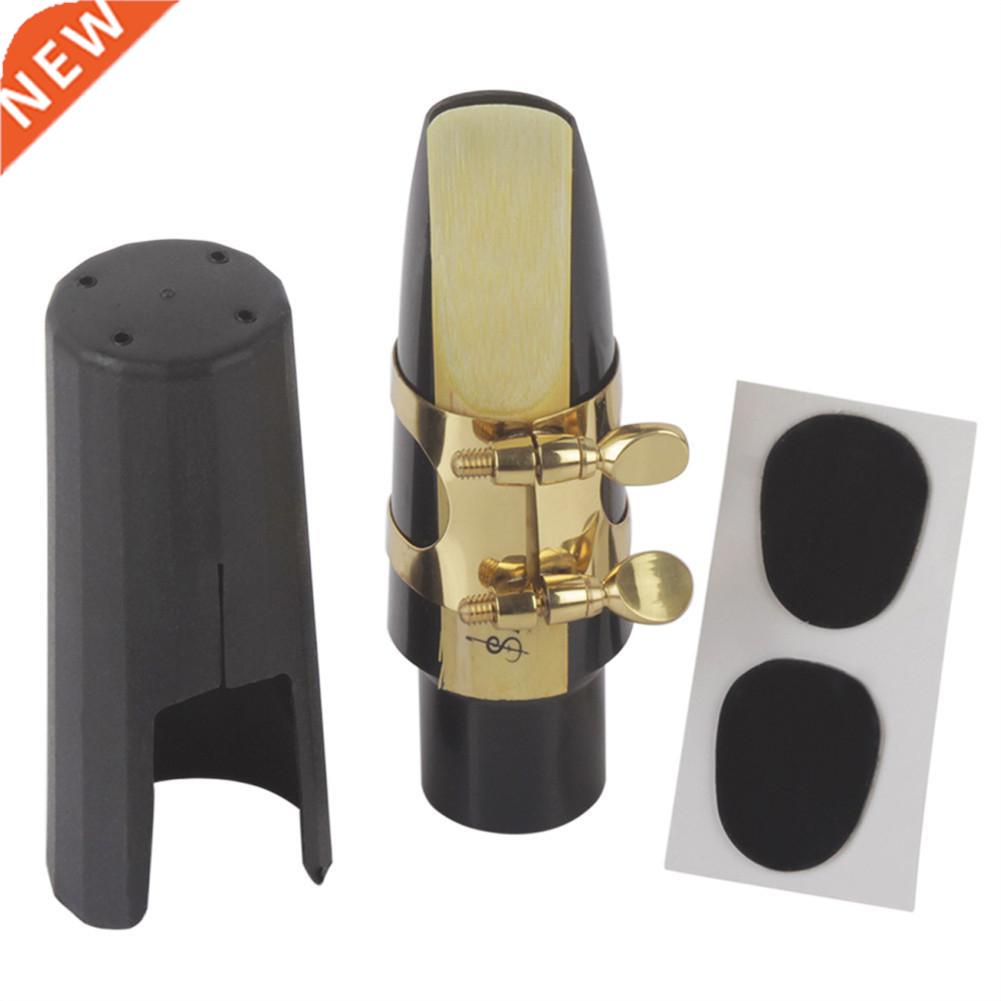 5pcs Set Saxophone Mouthpiece+Clip+Clip Cap+Reed+Dental Pad