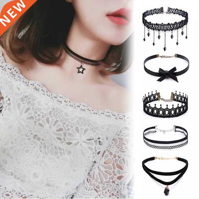 Handmade Velvet Lace Vintage Choker Necklace for Women Colla