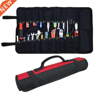 22 Pockets Hardware Tool Spanner Carry Case Roll Pliers Scre