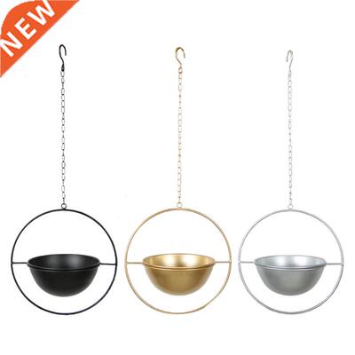 Nordic Style Circle Metal Plant Hanger Chain Hanging Basket