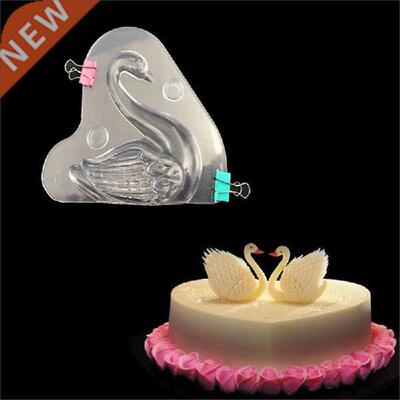 Transparent 3D Swan Shoe Shape Plastic Chocolate Mould