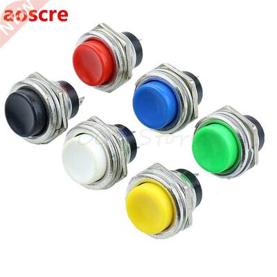 Round push button, self reset point, power switch, 16MM, no