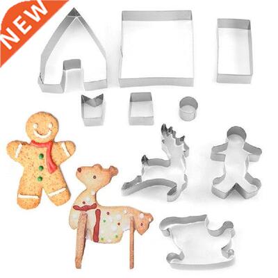 94PF 9 Pcs Pastry Tool Cookie Cutter Stainless Steel