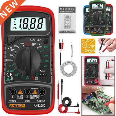 AN8205C Digital Multimeter /DC Ammeter Volt Ohm Tester Meter