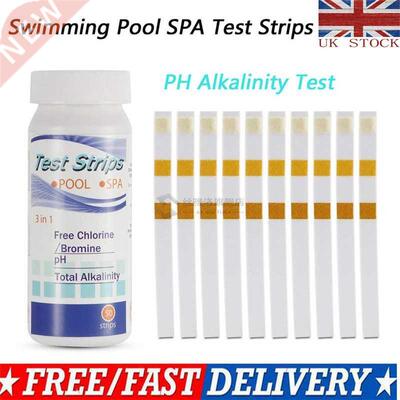 50 x Swimming-Pool/Spa/Hot-Tub-Test-Strips-Chlorine/Bromine