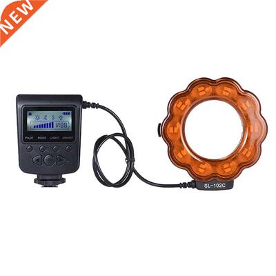 SL-102 LED Macro Ring Flash Light Lamp Dimmable Speedlite Mo