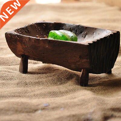 Box Wooden Soap Dish Container Travel Shower Soap Dish