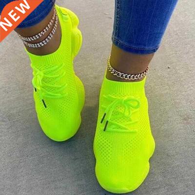 utumn Snekers Women's Mesh Flts Shoes Womn Lce Up Bret