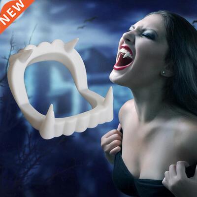Vampirese Dracula Sharp Teeth Werewolf Zombie Fangs Hallowee