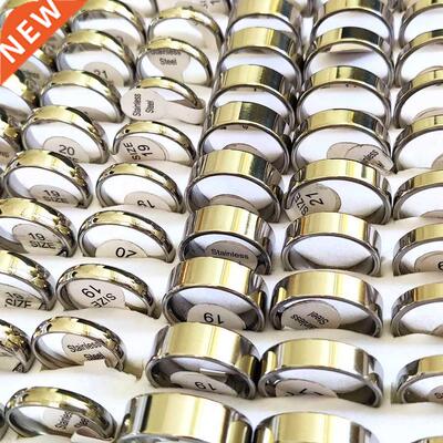 Bulk lots 0pcs Classic Silver Wedding Band Ring Quality 16