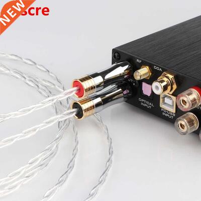 Hf 8N OCC Copper Slver Plated RCA to RCA Cable RCA Plug