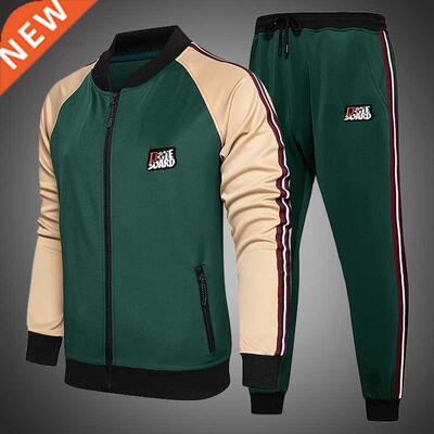 Mens Tracksut Set Two Pece Tracksut Men Sports Wear Fash