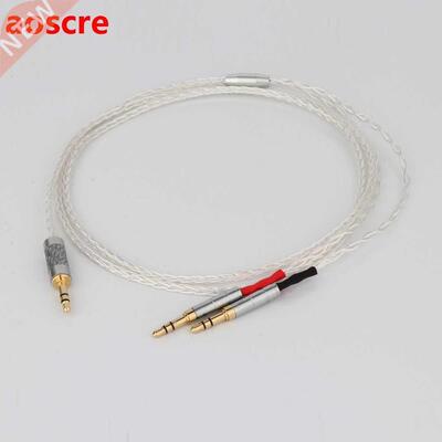 Preffair 8 Cores Silver Plated OCC Earphone Cable For Focal
