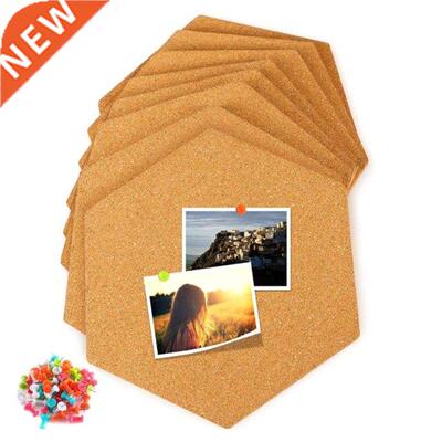 8pcs/set Cork Wood Board Self Adhesive DIY Office Bulletin N