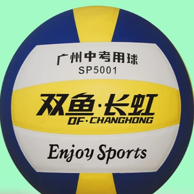 双鱼长虹SP5001排球5号标准2022年广州市体育中考排球考试用球PU