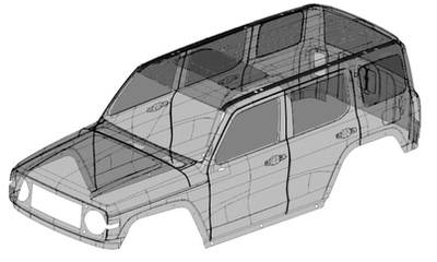 雷神KM TRACION坦克300车壳（透明）TH01262/竞技版车壳TH01289