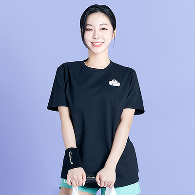 2024夏季新品Technist韩国羽毛球服男女同款短袖运动插画速干T恤1