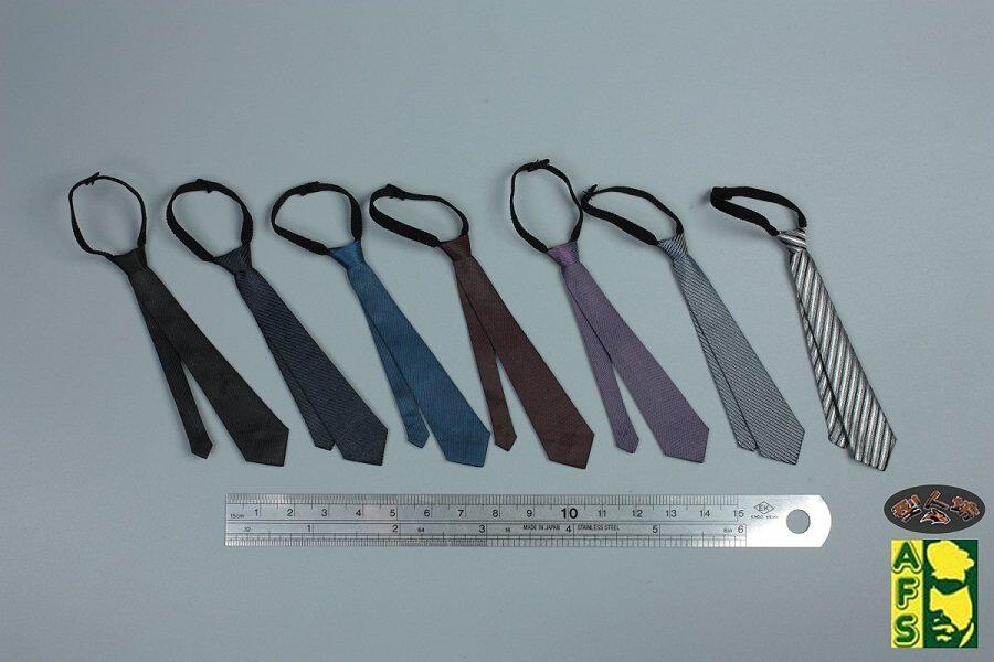 AFS型人坊 1/6兵人人偶配件散件 西装西服衬衫 领带多色 现货