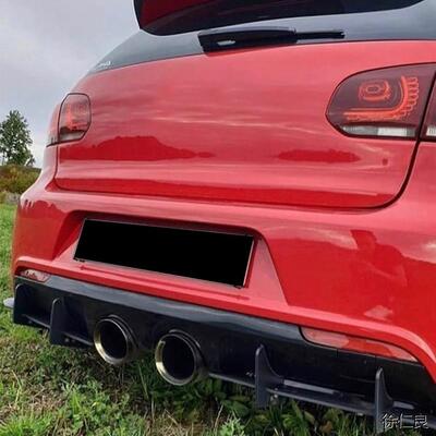 适用福斯Golf6R Golf MK6 R 高6R 尾唇后刀锋风刀扰流板改装