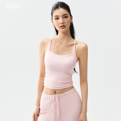 dcw一体式修身显瘦瑜伽吊带背心