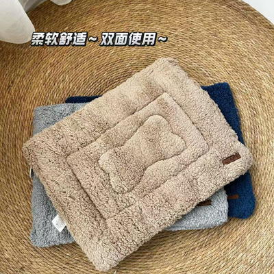 双面使用秋冬季舒棉绒垫子