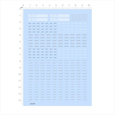 82208模型车水贴 CHEROKEE isuzu rodeo eci-multi pajero 2405