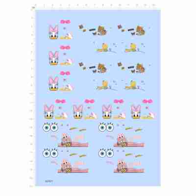 82401派大星模型水贴黛西MIAOW唐老鸭molly小王子stage唐老鸭2405