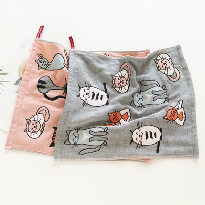 7729纯棉三层纱通用洗脸毛巾方巾