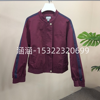 如缤RUBIN2025春正品圆领夹克短外套6A11W61808-1-799