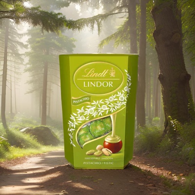 香港进口网红代购新年礼盒节日送礼瑞士莲开心果软心朱古力200克