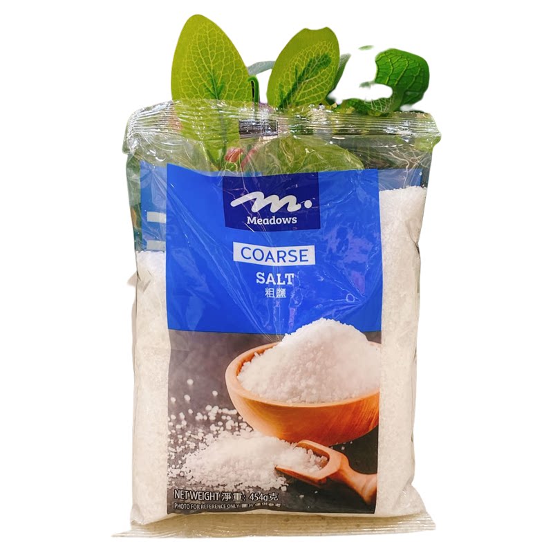 MEEDOWS 粗盐454G厨房调味剂烹饪炒煮增味商用料理调味粉调味盐版