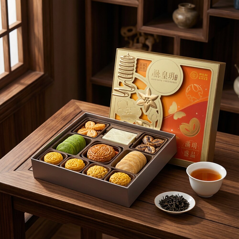 香港月饼皇玥低糖双黄白莲蓉流心奶黄蛋卷蝴蝶酥满玥茶饼中秋礼盒