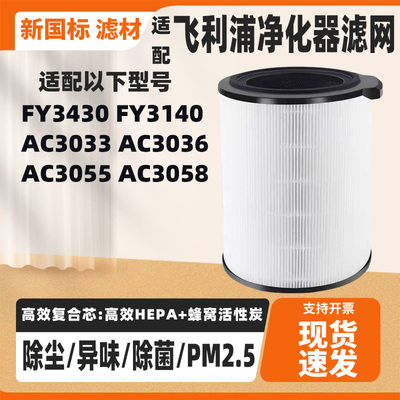 适配飞利浦空气净化器滤网AC3033/AC3036/AC3055/AC3058复合滤芯