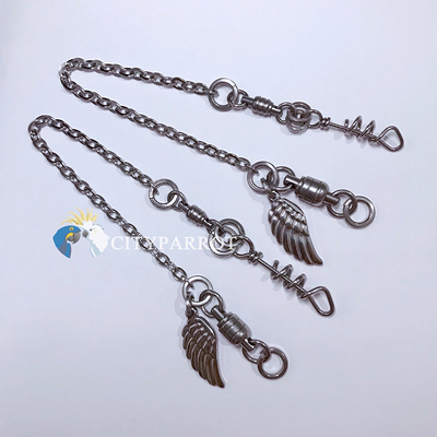 鹦鹉站架链进口不锈钢脚链鸟