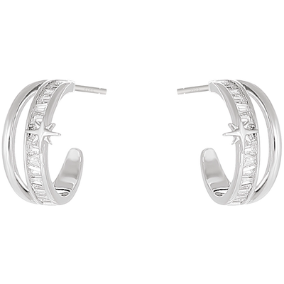 ona冷淡风精致星芒半圈耳环女