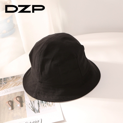 DZP小头围圆顶盆帽女春秋简约纯色软顶舒适透气防晒渔夫帽