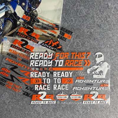 KTM贴纸立体UV浮雕透明