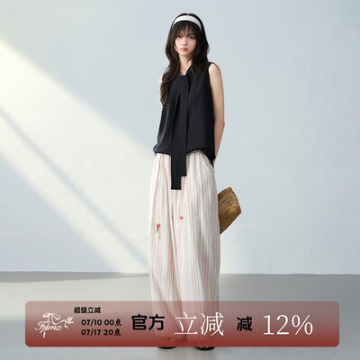 FPMZ老钱风黑色棉麻西装背心