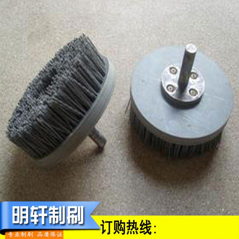 定做尼龙丝圆盘毛刷磨料丝圆盘刷材质规格可定制包邮