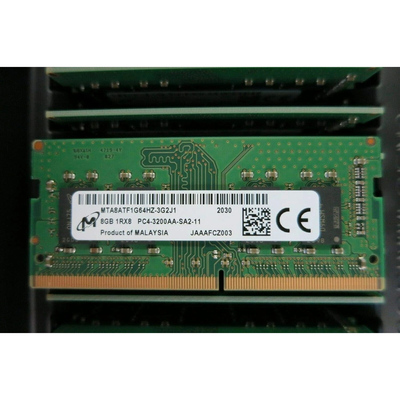 镁光8GB 1RX8 PC4-3200AA-SA2-11 MTA8ATF1G64HZ-3G2J1笔记本内存