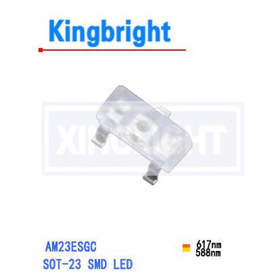 AM23ESGC原装进口金台电子SOT-23封装红绿双色贴片led电子